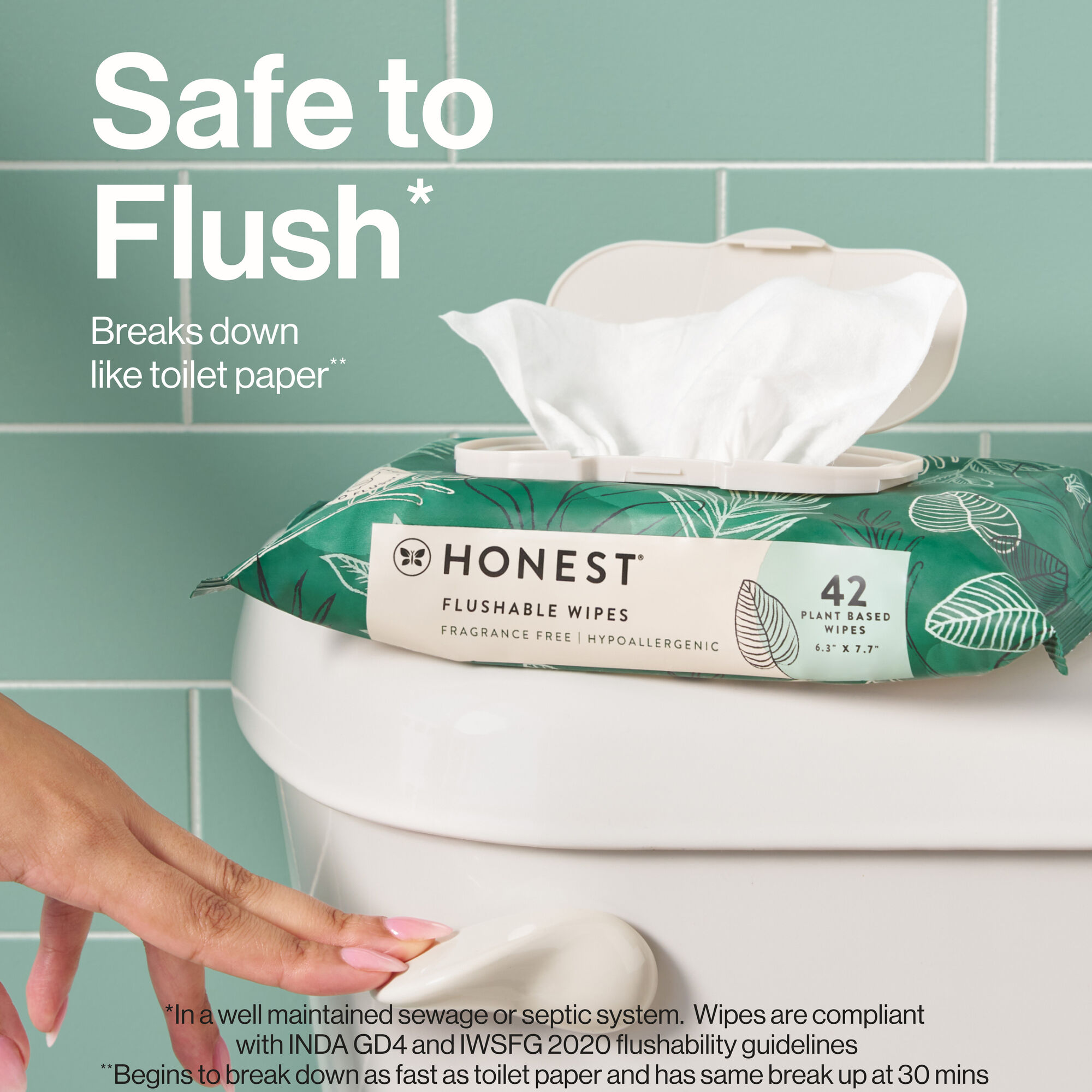 flushable toilet tissue